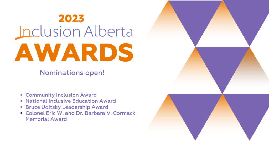 2023 Inclusion Alberta Awards Nominations Open - Inclusion Alberta