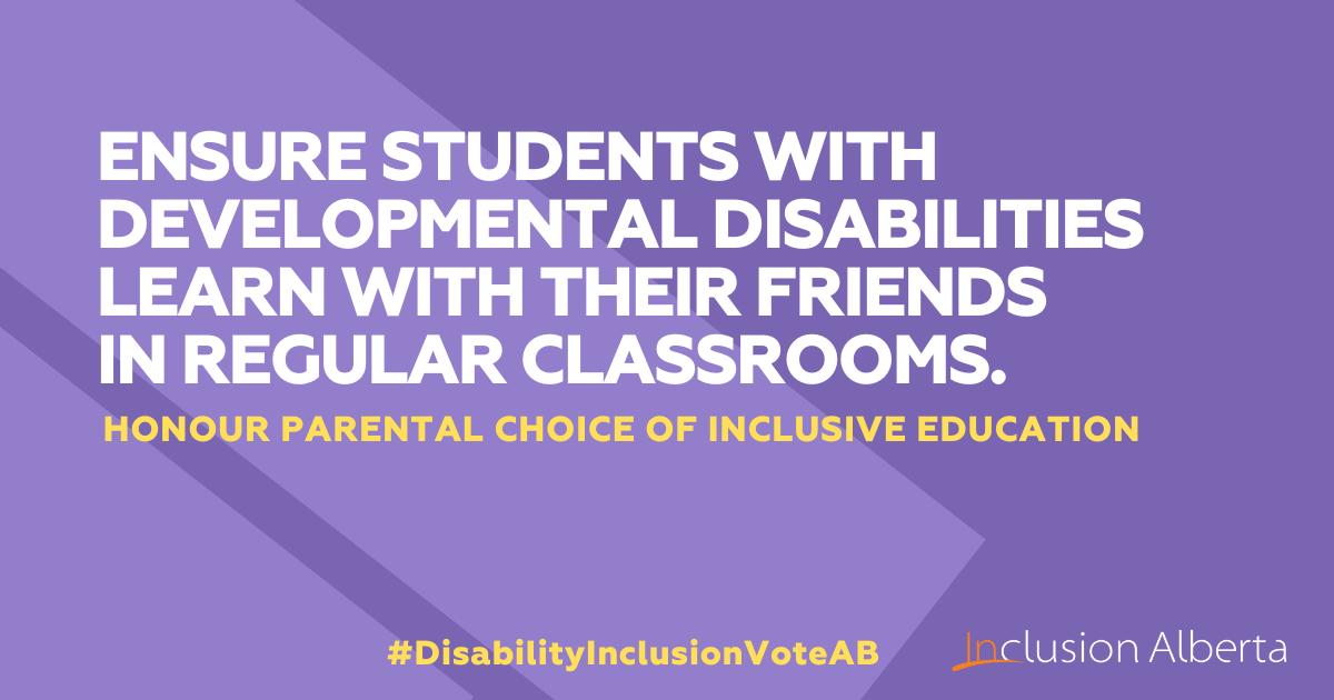 Inclusive education: Ensuring access and quality - Inclusion Alberta