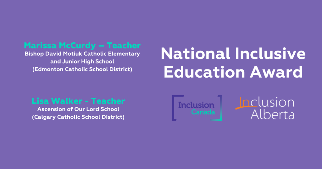 2024 National Inclusive Education Award Winners - Inclusion Alberta